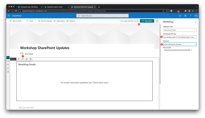 How to add the SharePoint integration to Workshop – Workshop