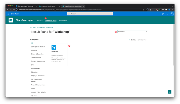 How to add the SharePoint integration to Workshop – Workshop