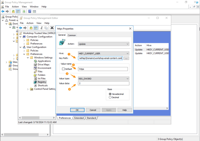 How to configure Workshop's content URLs in Group Policy – Workshop