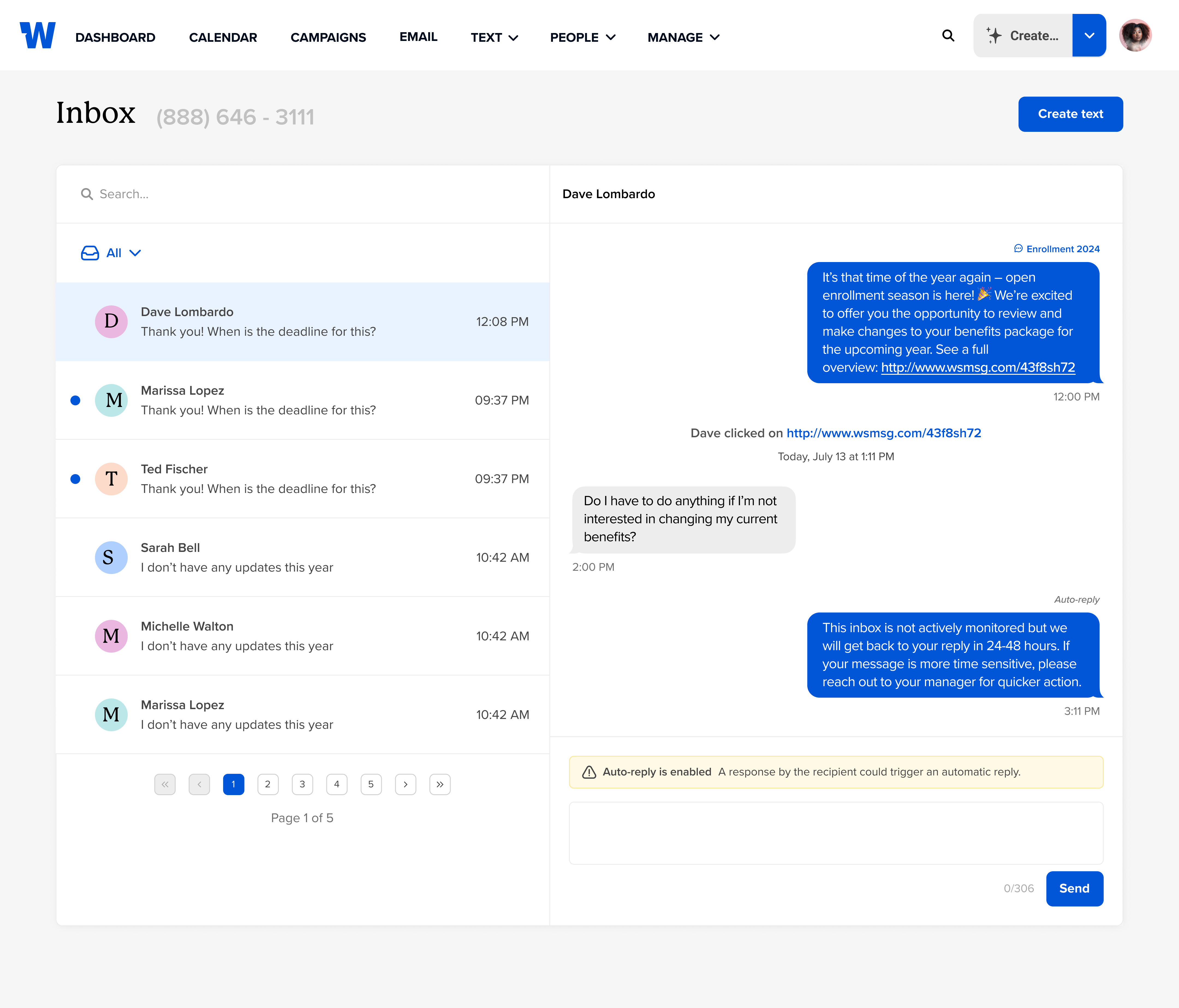 How can I set up an auto-reply for incoming text messages – Workshop
