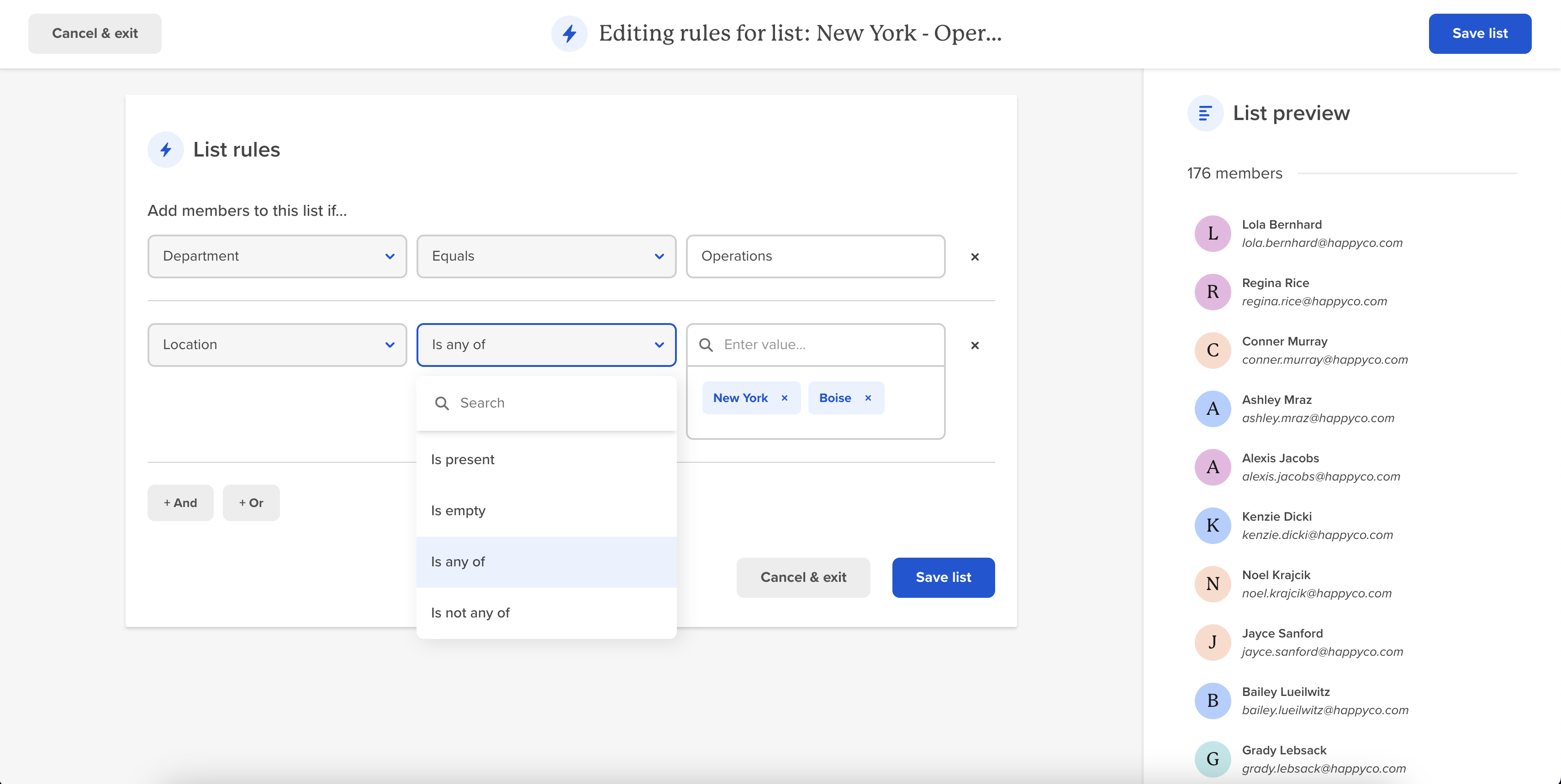 How to create an automatic list in Workshop – Workshop