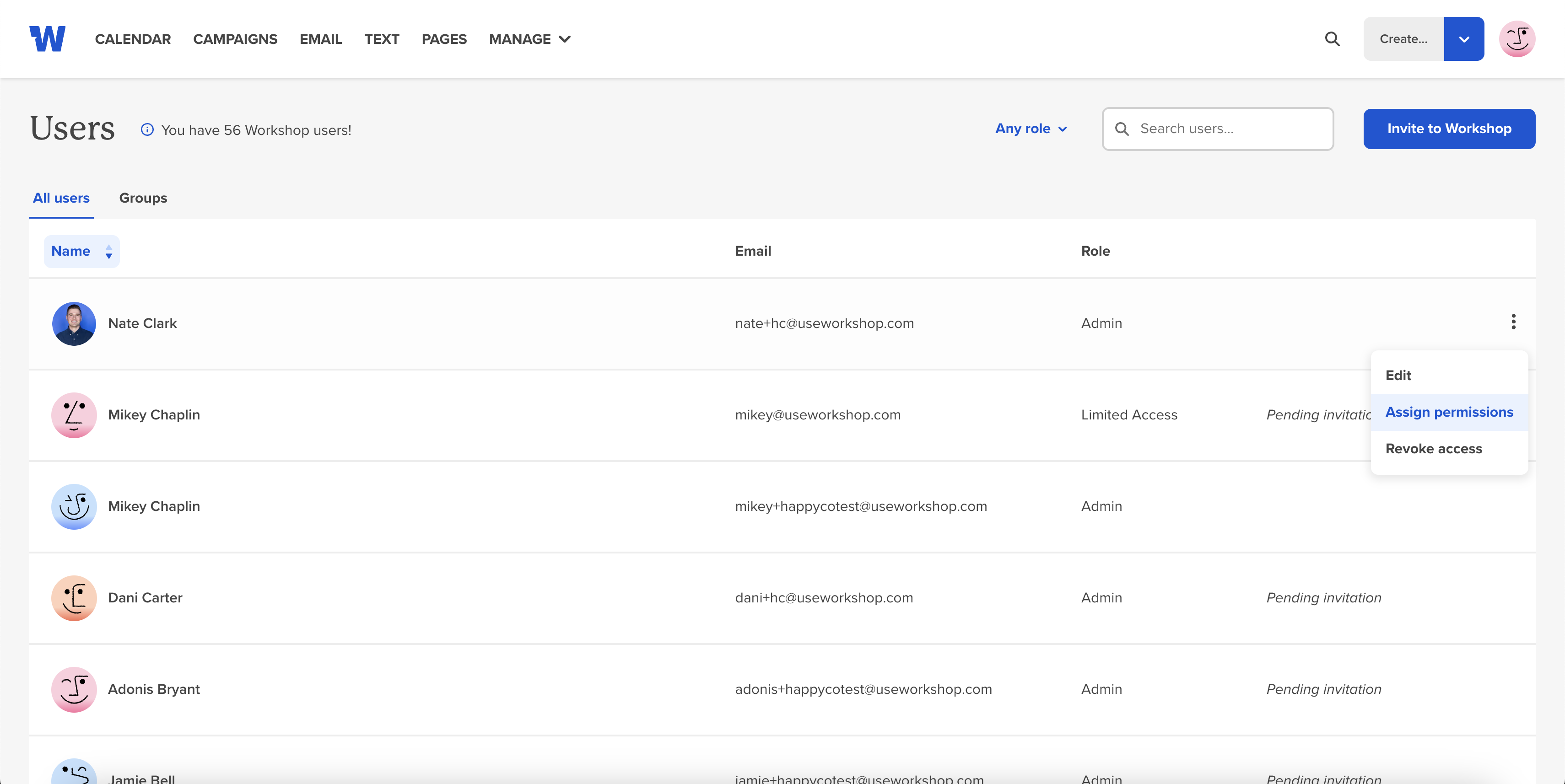 Can I restrict who has access to Pages – Workshop